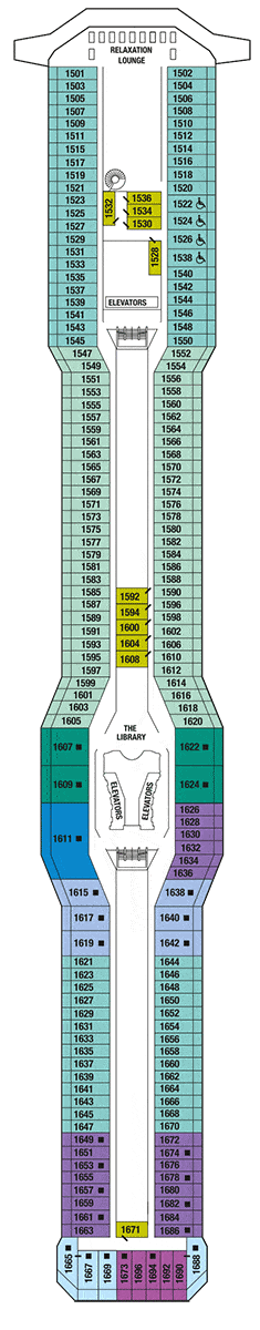 Celebrity Reflection Deck plan & cabin plan