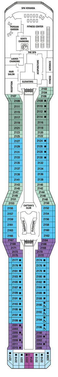 Celebrity Reflection Deck plan & cabin plan