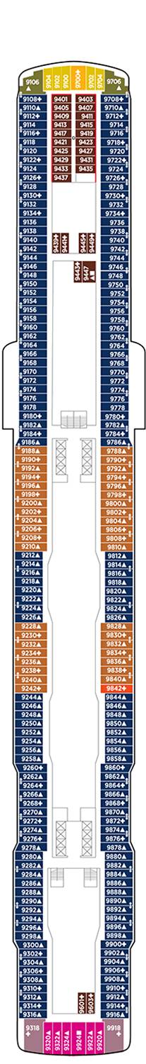 Norwegian Encore Deck plan & cabin plan