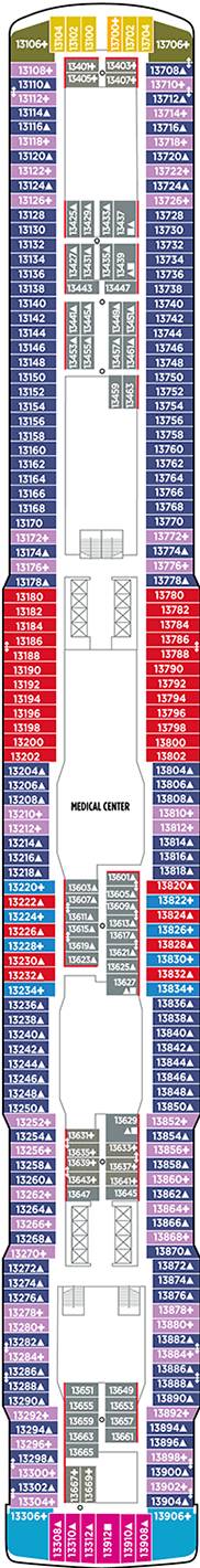 Norwegian Encore Deck plan & cabin plan