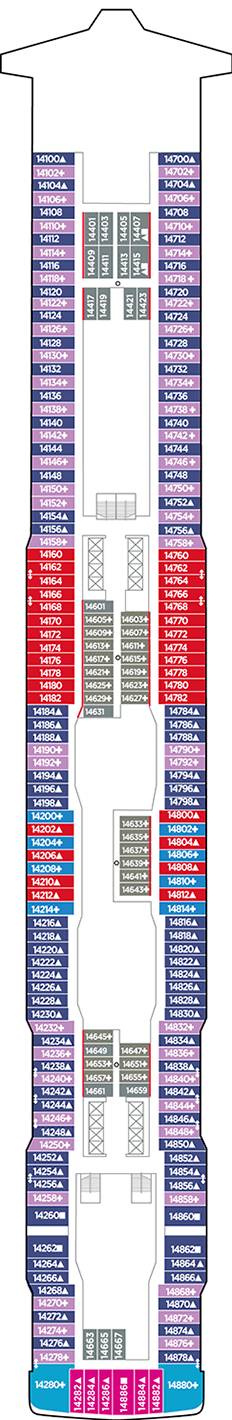 Norwegian Encore Deck plan & cabin plan