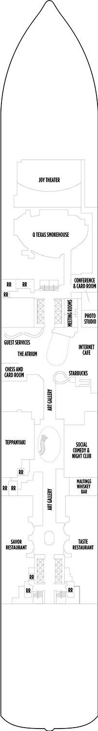Norwegian Joy Deck plan & cabin plan