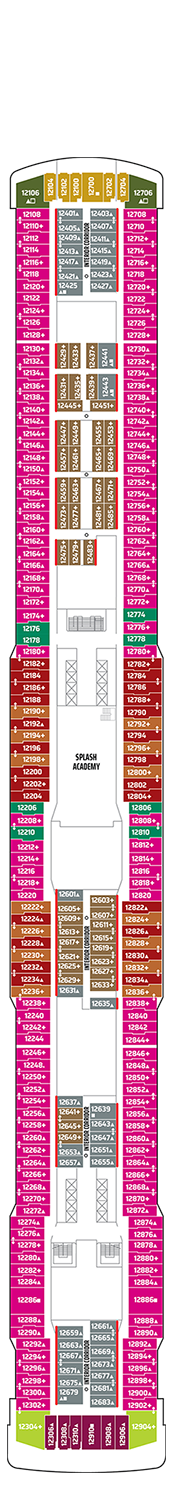 Norwegian Getaway Deck plan & cabin plan