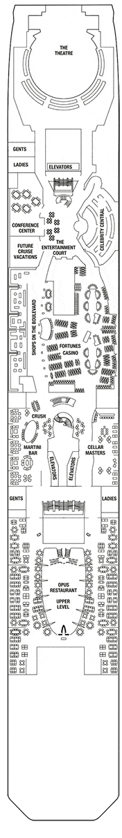 Celebrity Reflection Deck plan & cabin plan