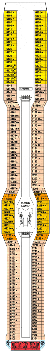 Celebrity Reflection Deck plan & cabin plan
