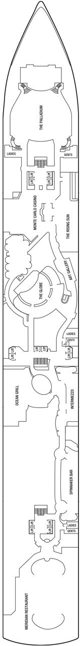 Arcadia Deck plan & cabin plan