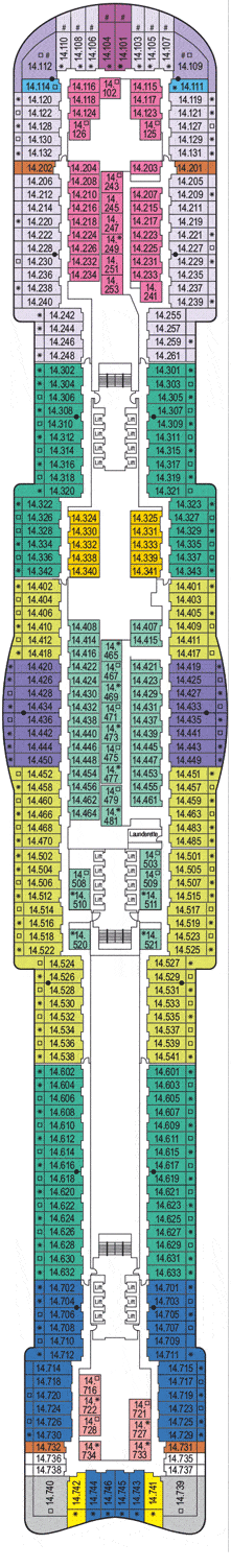 Arvia Deck plan & cabin plan