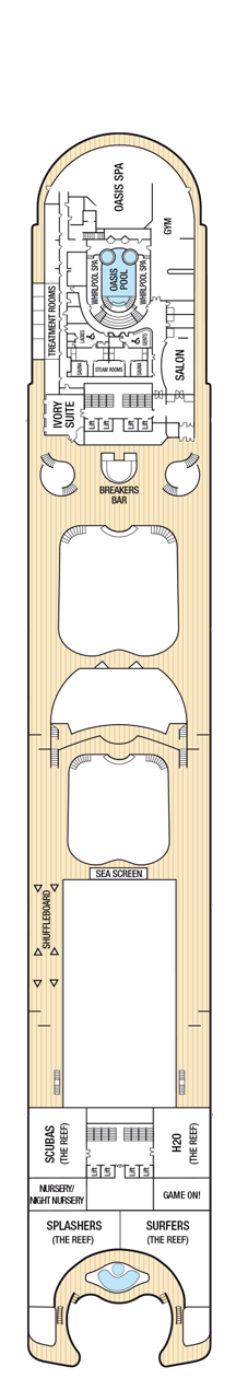 Azura Deck plan & cabin plan
