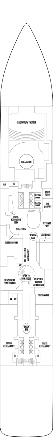 Norwegian Breakaway Deck plan & cabin plan