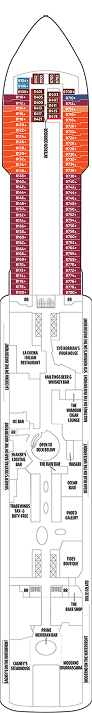 Norwegian Breakaway Deck plan & cabin plan