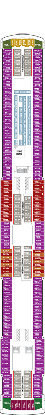 Norwegian Breakaway Deck plan & cabin plan