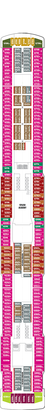 Norwegian Breakaway Deck plan & cabin plan