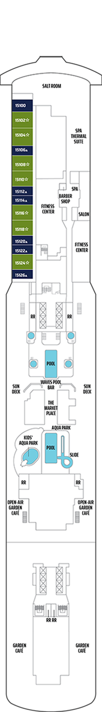 Norwegian Breakaway Deck plan & cabin plan