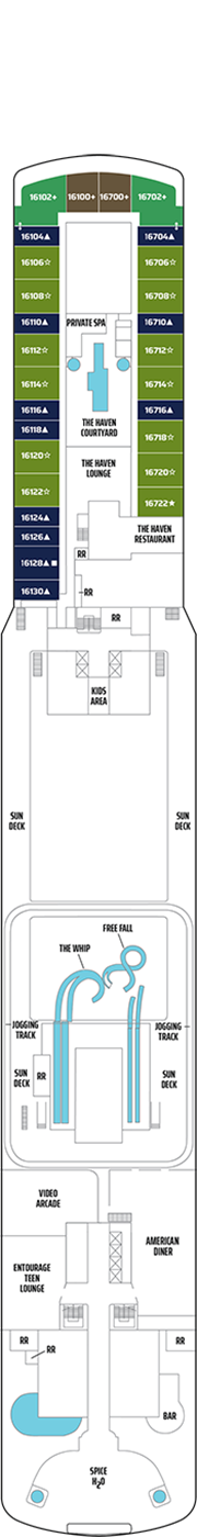 Norwegian Breakaway Deck plan & cabin plan