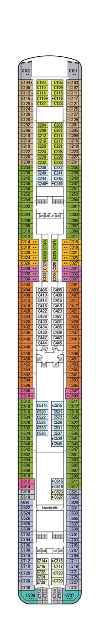 Britannia Deck plan & cabin plan