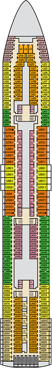 Carnival Elation Deck plan & cabin plan