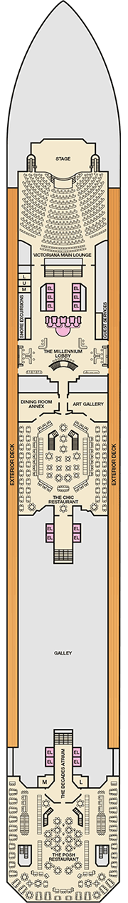 Carnival Freedom Deck plan & cabin plan