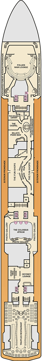 Carnival Legend Deck plan & cabin plan