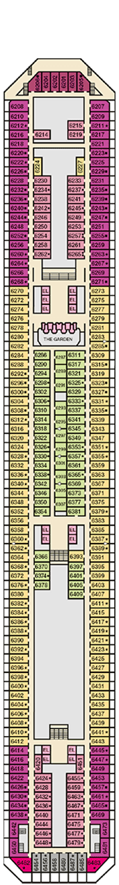 Carnival Liberty Deck plan & cabin plan