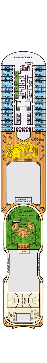 Carnival Magic Deck plan & cabin plan