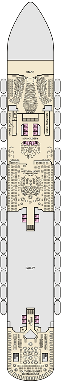 Carnival Magic Deck plan & cabin plan
