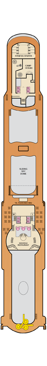 Carnival Spirit Deck plan & cabin plan