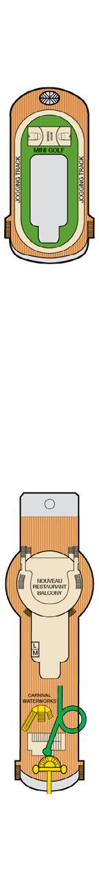 Carnival Spirit Deck plan & cabin plan