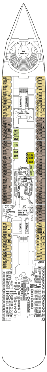 Celebrity Ascent Deck plan & cabin plan