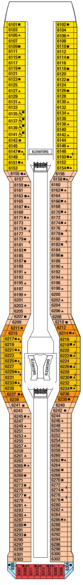 Celebrity Eclipse Deck plan & cabin plan