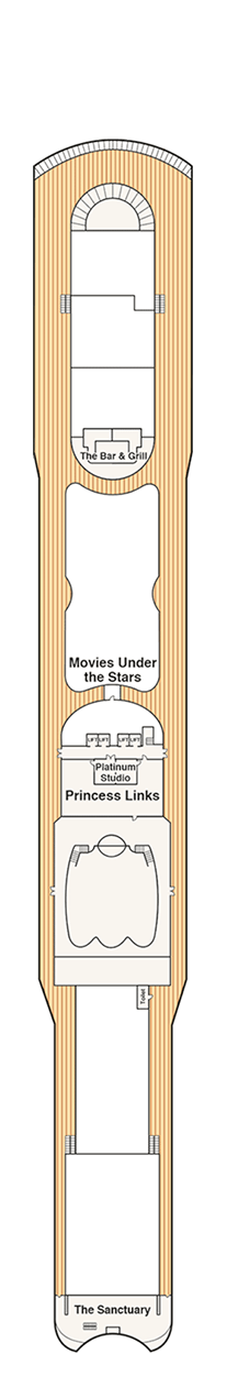 Coral Princess Deck plan & cabin plan