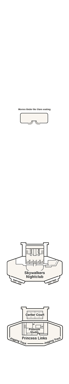 Crown Princess Deck plan & cabin plan