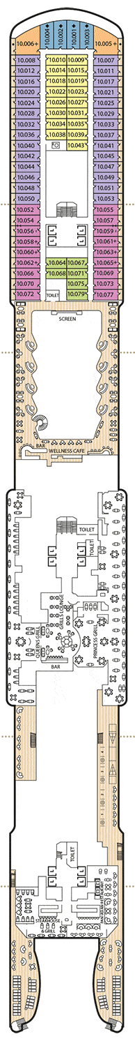 Queen Anne Deck plan & cabin plan