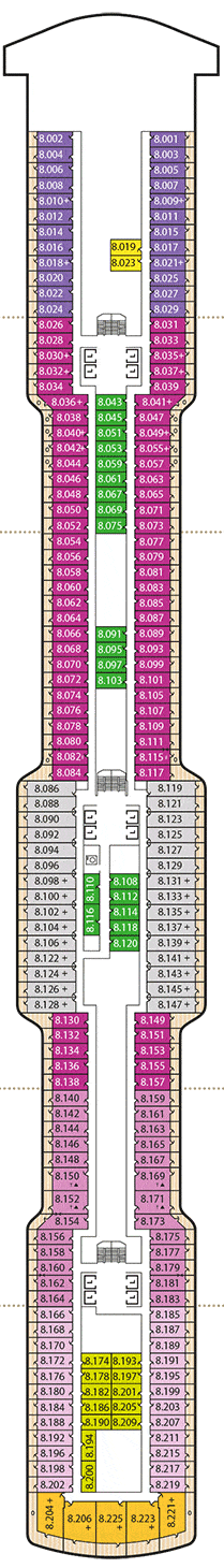 Queen Anne Deck plan & cabin plan