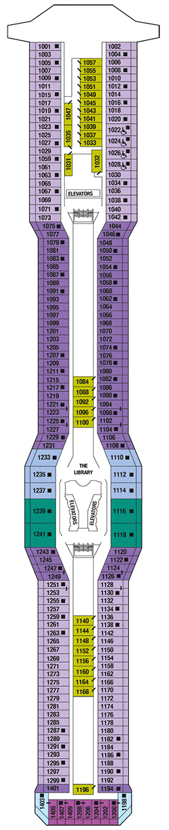 Celebrity Solstice Deck plan & cabin plan