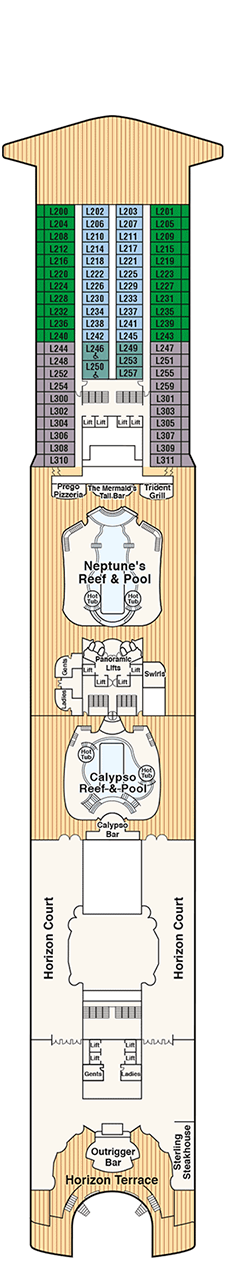 Diamond Princess Deck plan & cabin plan