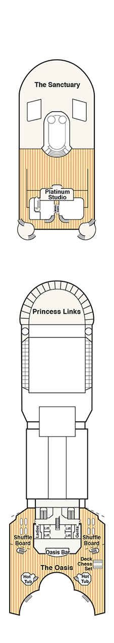 Diamond Princess Deck plan & cabin plan