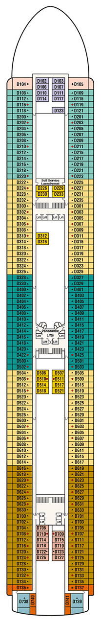 Diamond Princess Deck plan & cabin plan