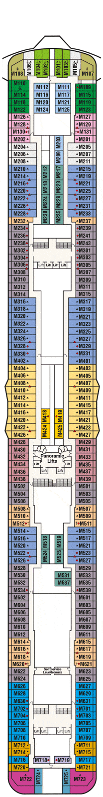 Discovery Princess Deck plan & cabin plan