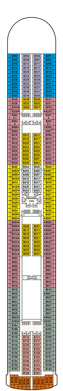 Emerald Princess Deck plan & cabin plan