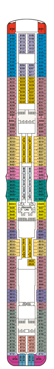 Enchanted Princess Deck plan & cabin plan
