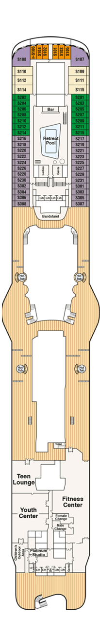 Enchanted Princess Deck plan & cabin plan
