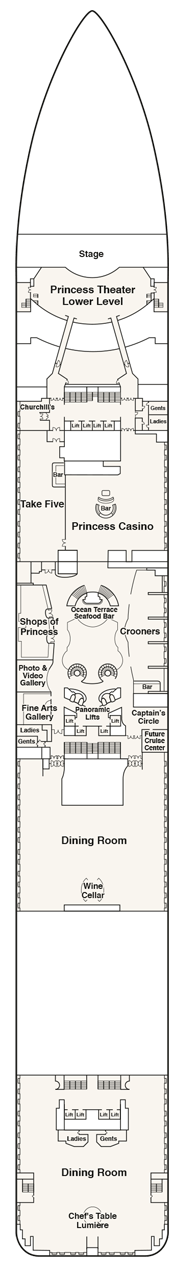 Enchanted Princess Deck plan & cabin plan