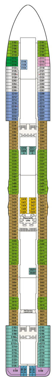 Enchanted Princess Deck plan & cabin plan