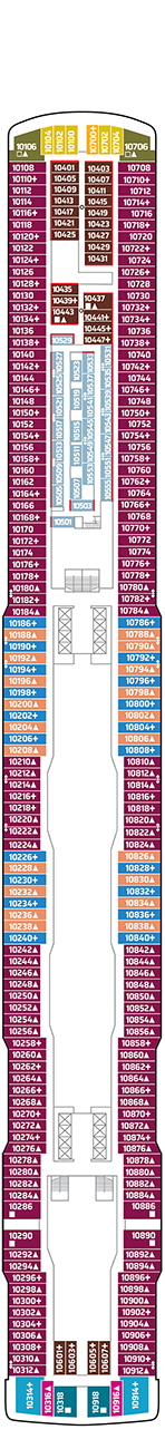 Norwegian Encore Deck plan & cabin plan