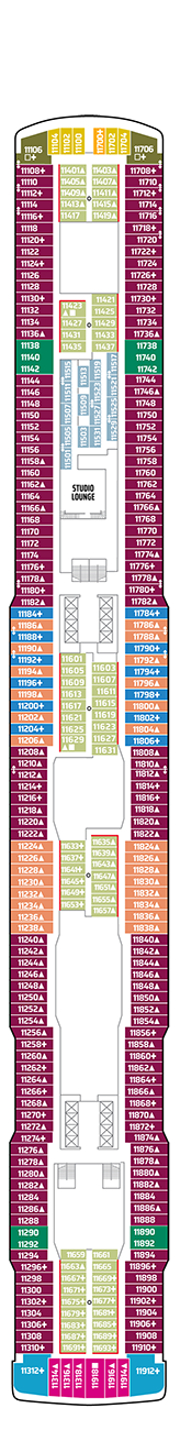 Norwegian Encore Deck plan & cabin plan