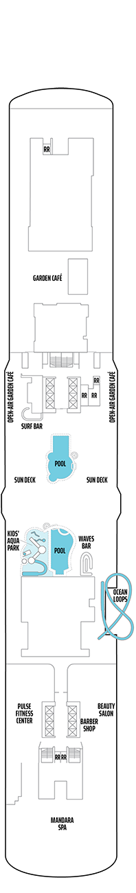 Norwegian Encore Deck plan & cabin plan