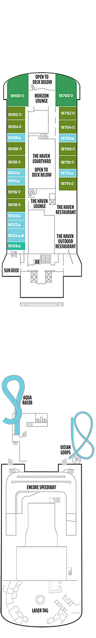 Norwegian Encore Deck plan & cabin plan
