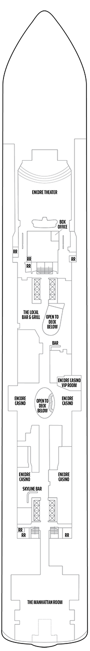 Norwegian Encore Deck plan & cabin plan