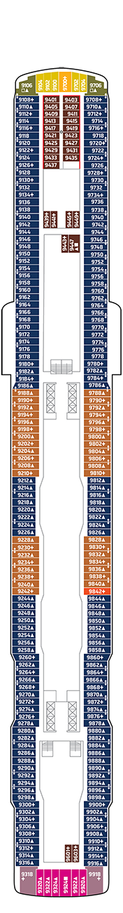 Norwegian Encore Deck plan & cabin plan