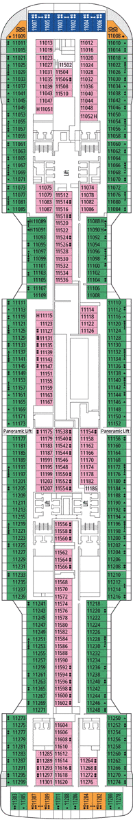 MSC Euribia Deck plan & cabin plan